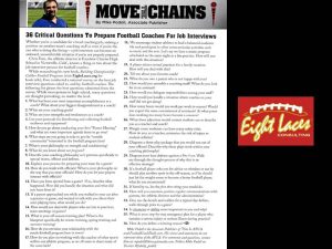 36 Critical Questions To Prepare Football Coach For Job Interviews ...